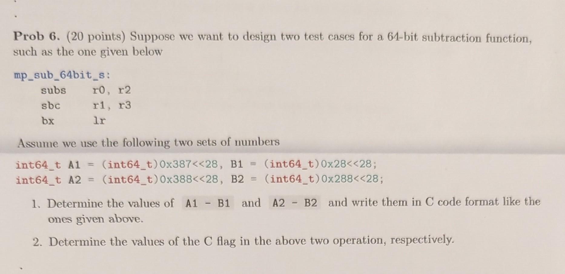 Solved Prob 6. (20 points) Suppose we want to design two | Chegg.com