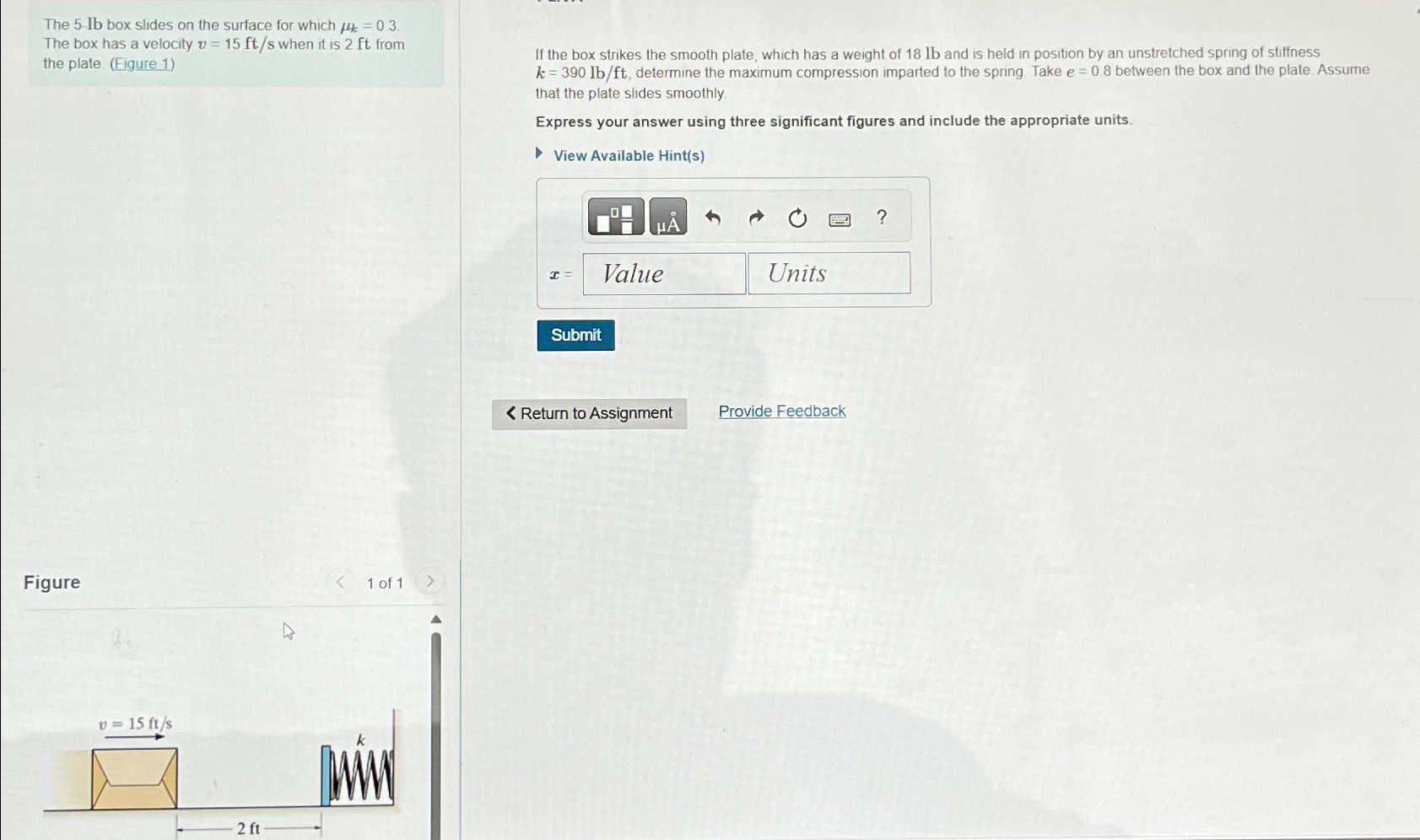 Solved The 5-Ib ﻿box slides on the surface for which μk=0.3 | Chegg.com