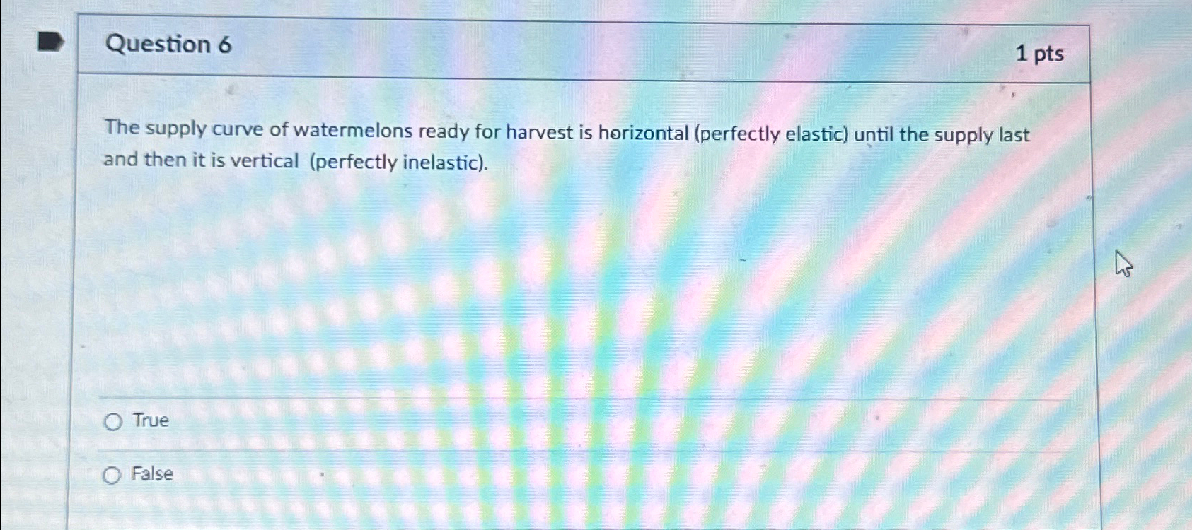 Solved Question 61 ptsThe supply curve of watermelons ready | Chegg.com Solved Question 61 ptsThe supply curve of watermelons ready | Chegg.com