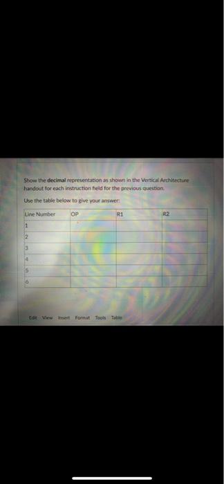 Question 1 12 pts Use the Vertical Microarchitecture | Chegg.com
