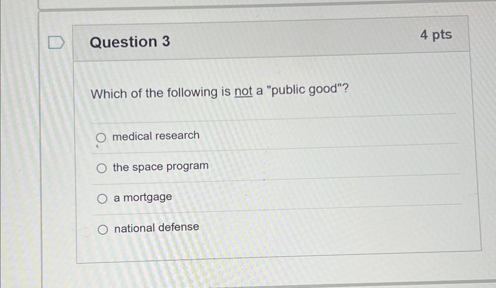 Solved Question 34 ﻿ptsWhich of the following is not a | Chegg.com