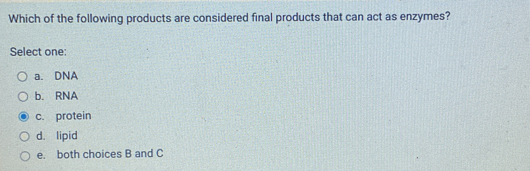 Solved Which of the following products are considered final | Chegg.com