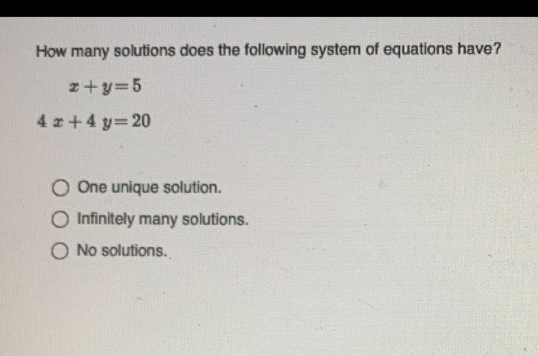 Solved How many solutions does the following system of | Chegg.com
