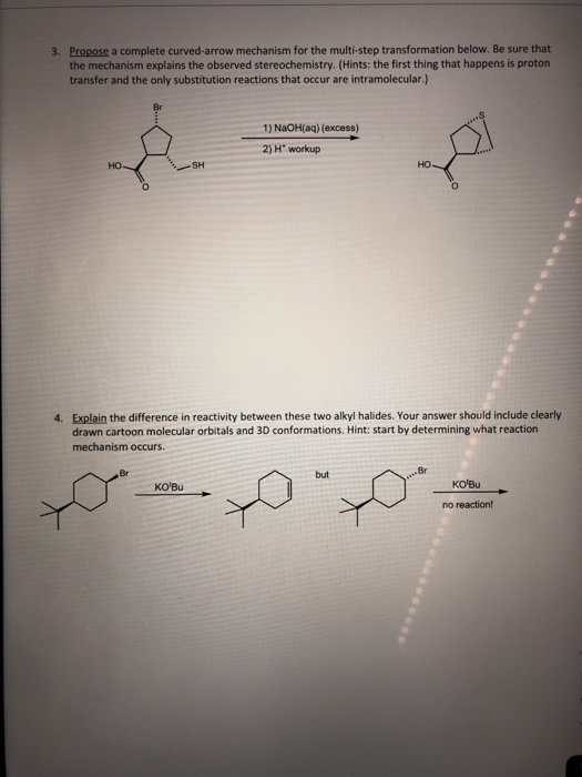 Solved Questions 1. Propose complete curved-arrow mechanisms | Chegg.com