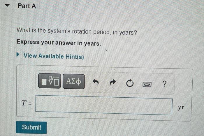 Solved The two stars in a binary star system have masses | Chegg.com