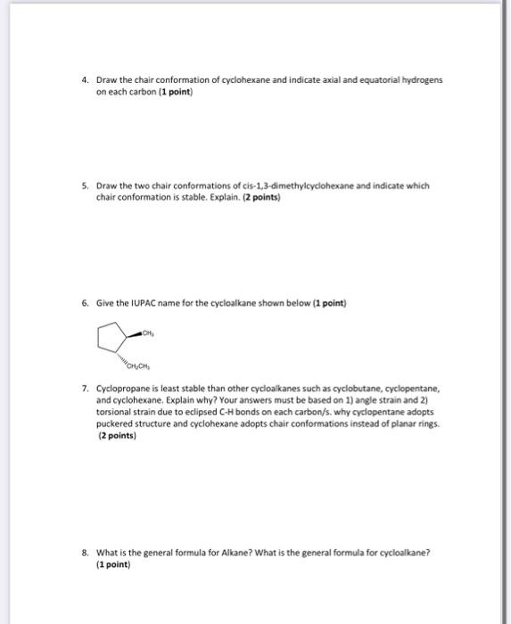 Solved 1. Name the following compound using IUPAC name ( 1 | Chegg.com