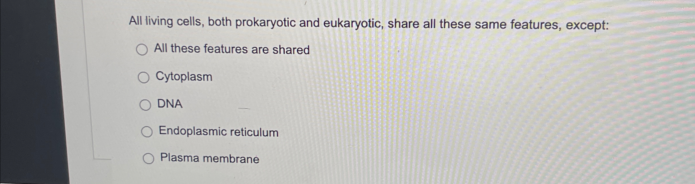 Solved All living cells, both prokaryotic and eukaryotic, | Chegg.com