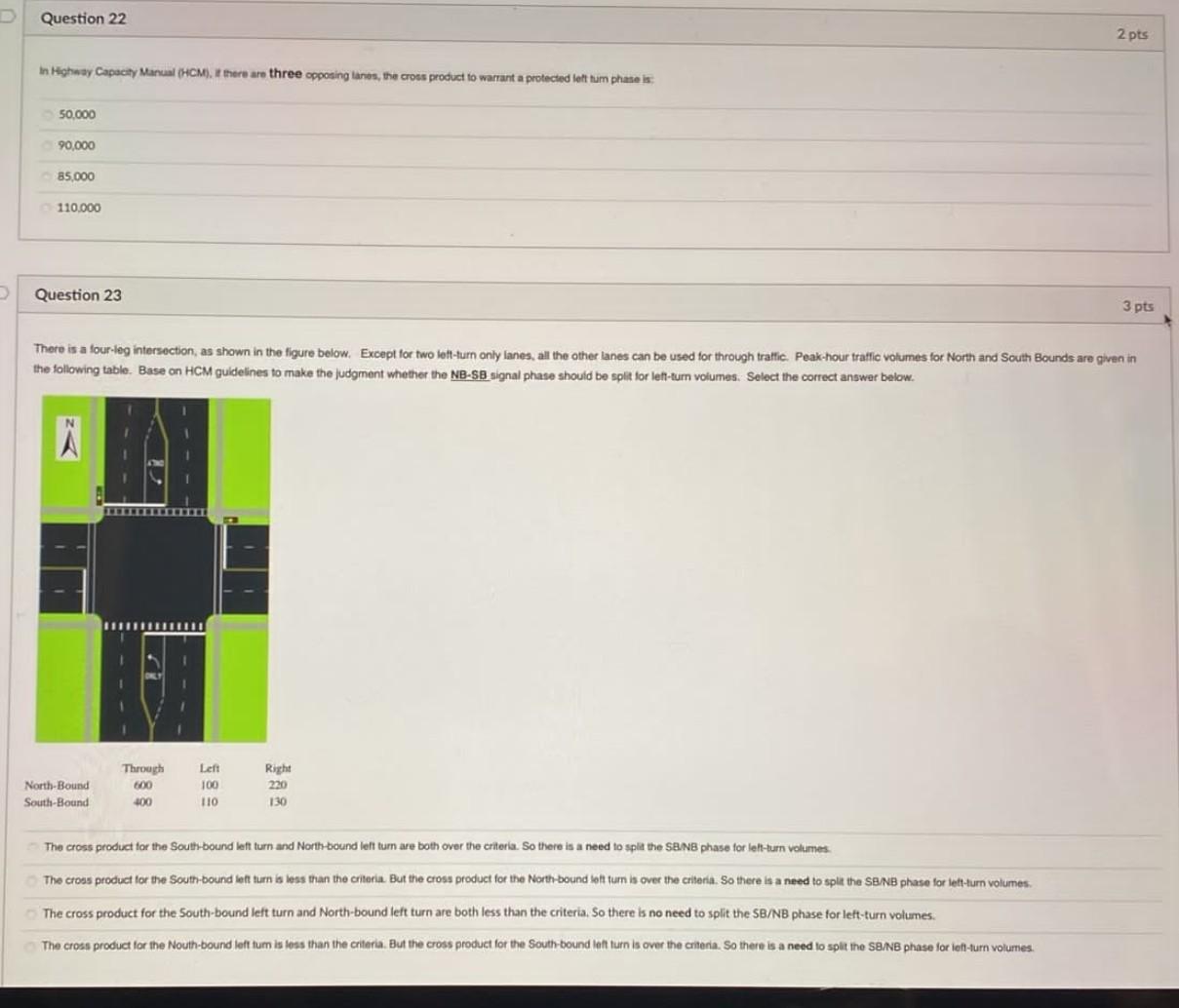 Solved Question 22 In Highway Capacity Manual (HCM), it | Chegg.com