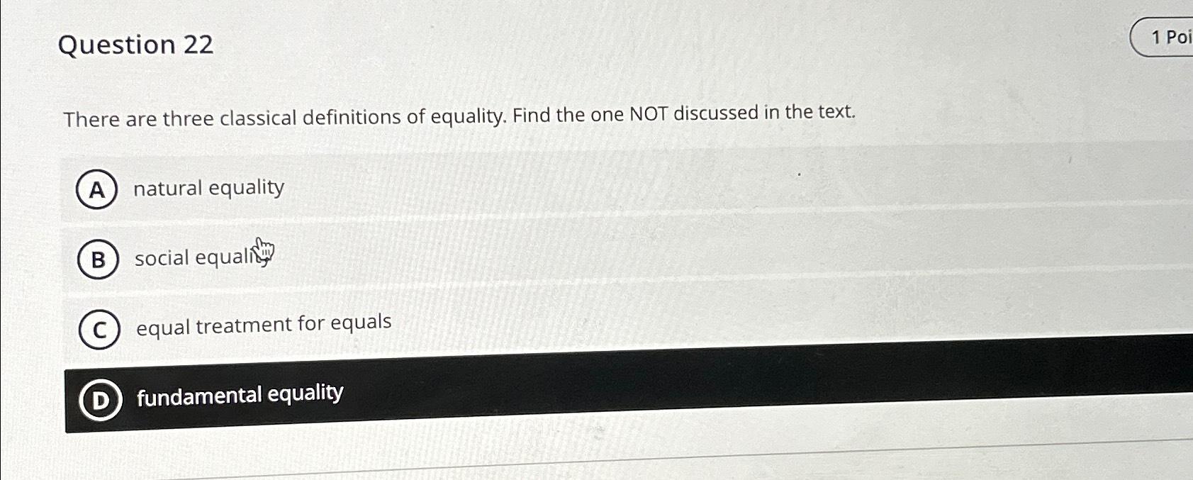 Solved Question 22There are three classical definitions of | Chegg.com