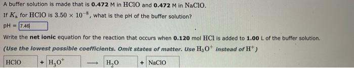 Solved A buffer solution is made that is 0.407M in H2CO3 and | Chegg.com