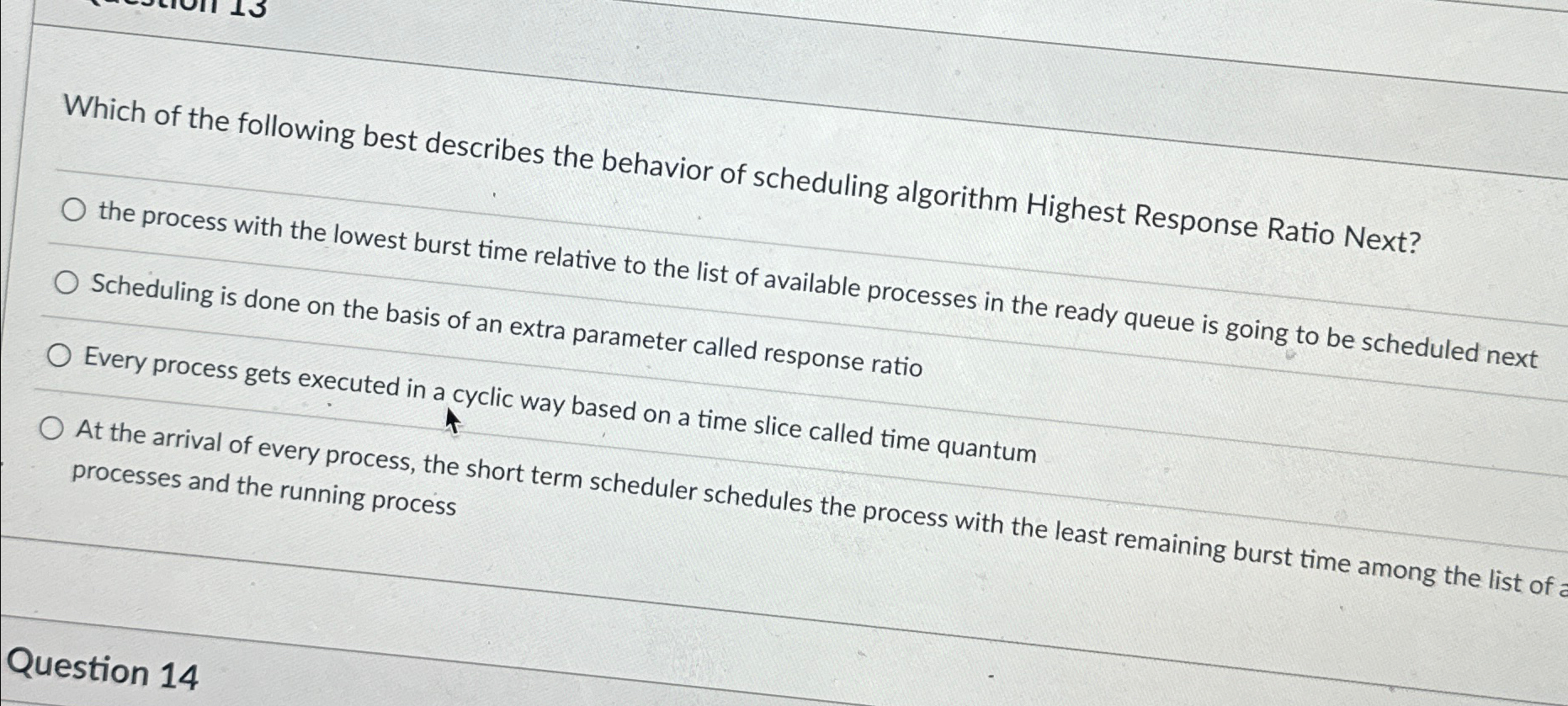 Solved Which of the following best describes the behavior of | Chegg.com