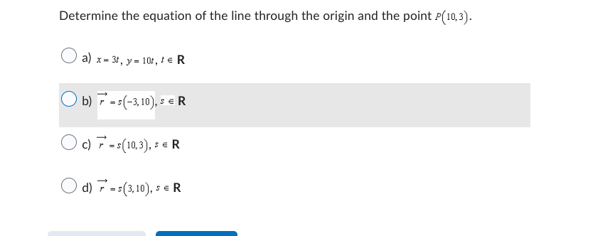 Solved Determine the equation of the line through the origin | Chegg.com