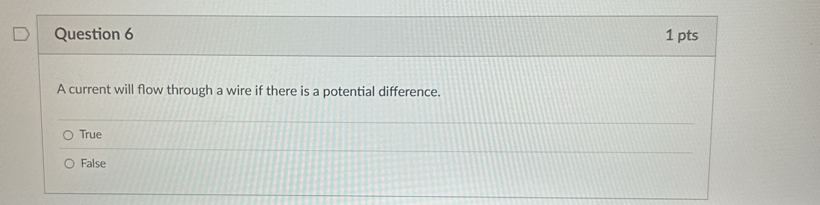 Solved Question 61 ﻿ptsA current will flow through a wire if | Chegg.com