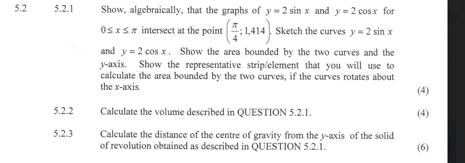 Solved 5.2 5.2.1 ﻿Show, algebraically, that the graphs of | Chegg.com