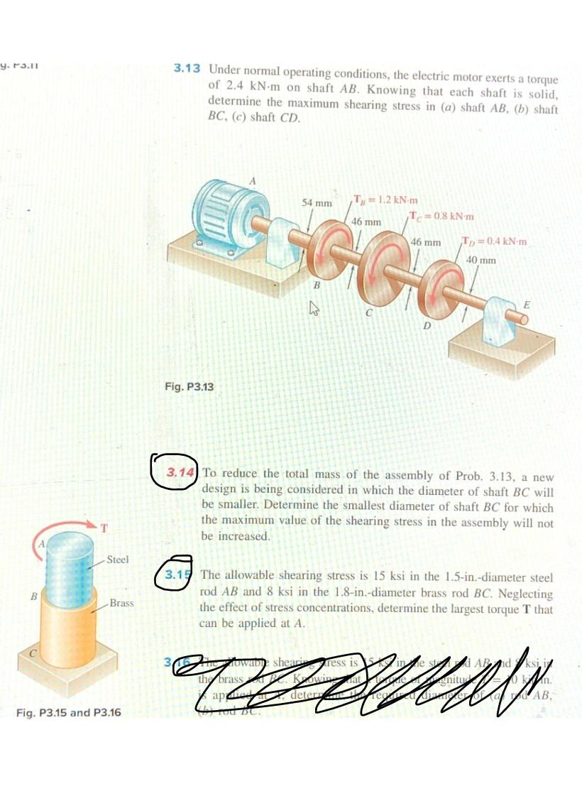 3.13 Under normal operating conditions, the electric | Chegg.com