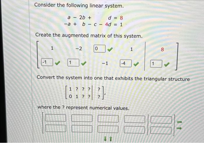 Solved Consider the following linear system. | Chegg.com