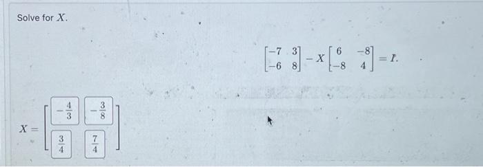 Solved Solve for X. | Chegg.com