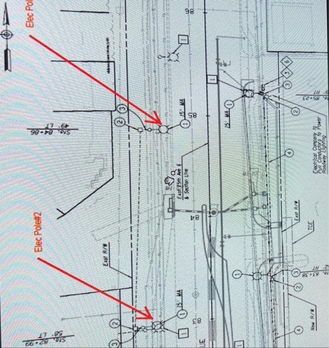 Find the distance between electrical pole #1 and #2 ? | Chegg.com