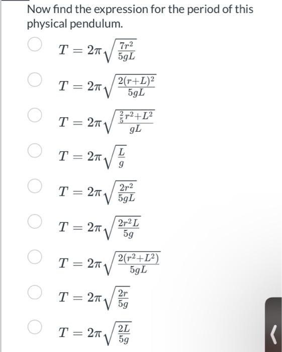 [Solved]: Consider the simple pendulum: a ball hanging at t