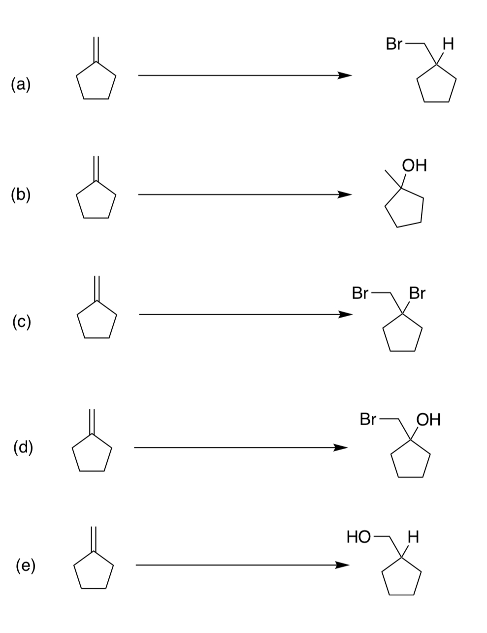 Solved Identify the reagents you would use to accomplish | Chegg.com
