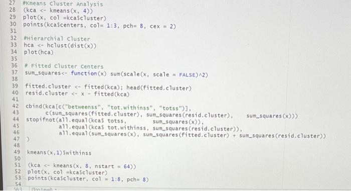 Solved Create An Output Of The Kmeans Results To A Text