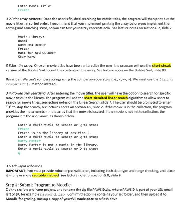 Solved I need help with this coding assignment about storing | Chegg.com