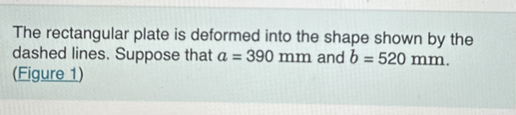 The rectangular plate is deformed into the shape | Chegg.com