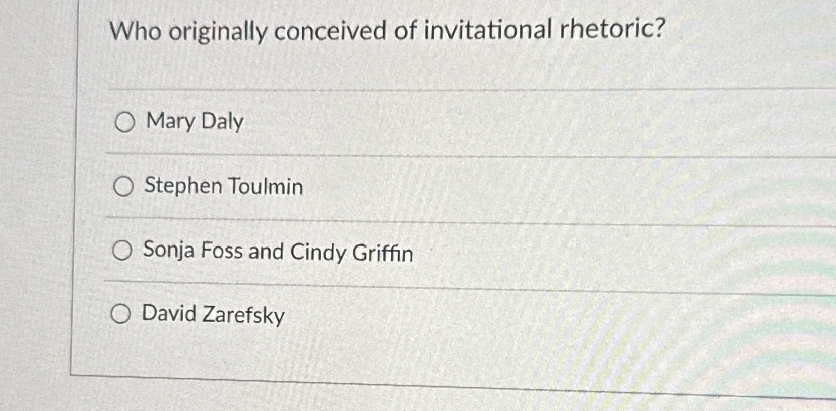 Solved Who originally conceived of invitational | Chegg.com