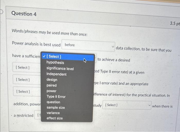 Solved Words/phrases may be used more than once: Power | Chegg.com