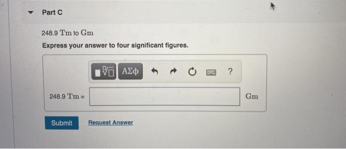 Solved Part A 45.3 nm to um Express your answer to three | Chegg.com