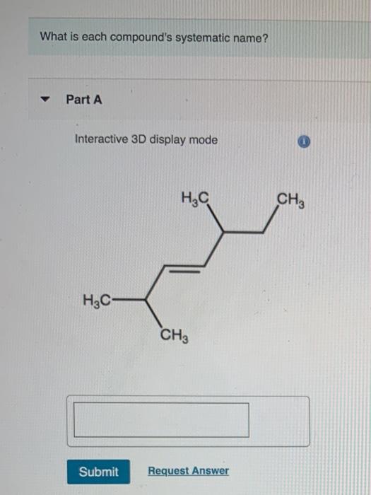 Solved What is each compound's systematic name? Part A | Chegg.com