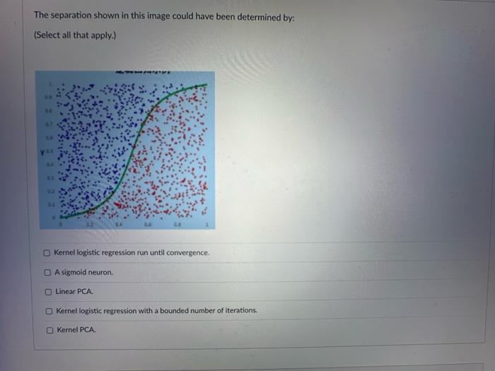 Solved The separation shown in this image could have been | Chegg.com