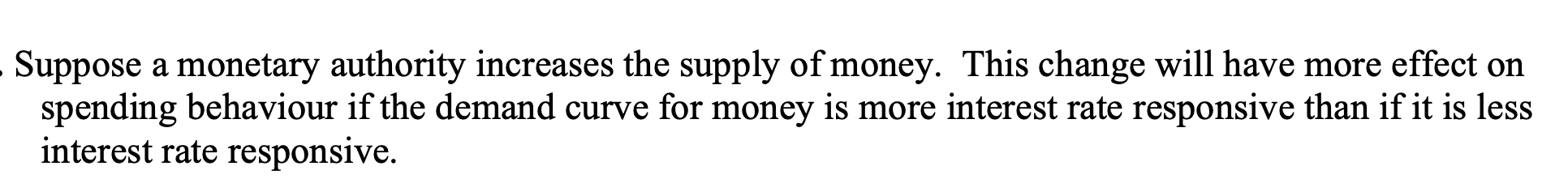 Solved Suppose a monetary authority increases the supply of | Chegg.com