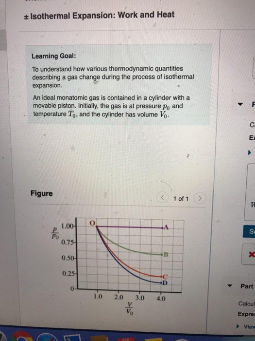 Solved Isothermal Expansion: Work and Heat Learning Goal: To | Chegg.com