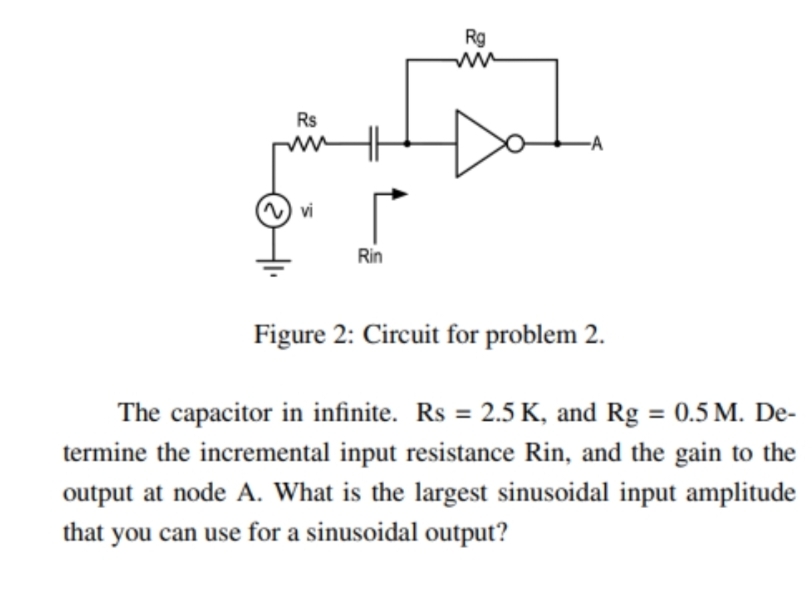 Solved Figure 2: Circuit for problem 2.The capacitor in | Chegg.com