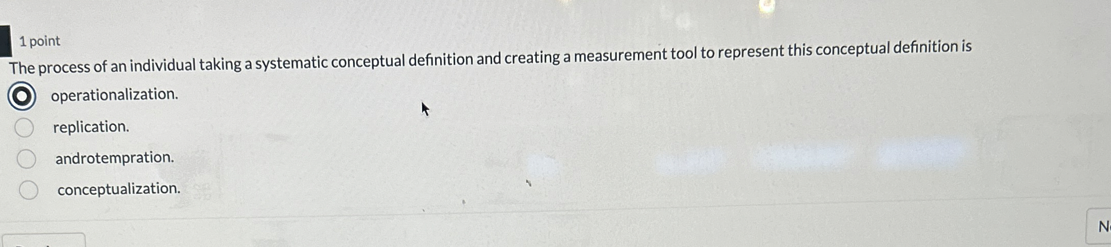 Solved 1 ﻿pointThe process of an individual taking a | Chegg.com