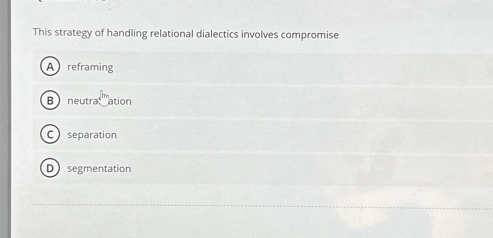 Solved This Strategy Of Handling Relational Dialectics
