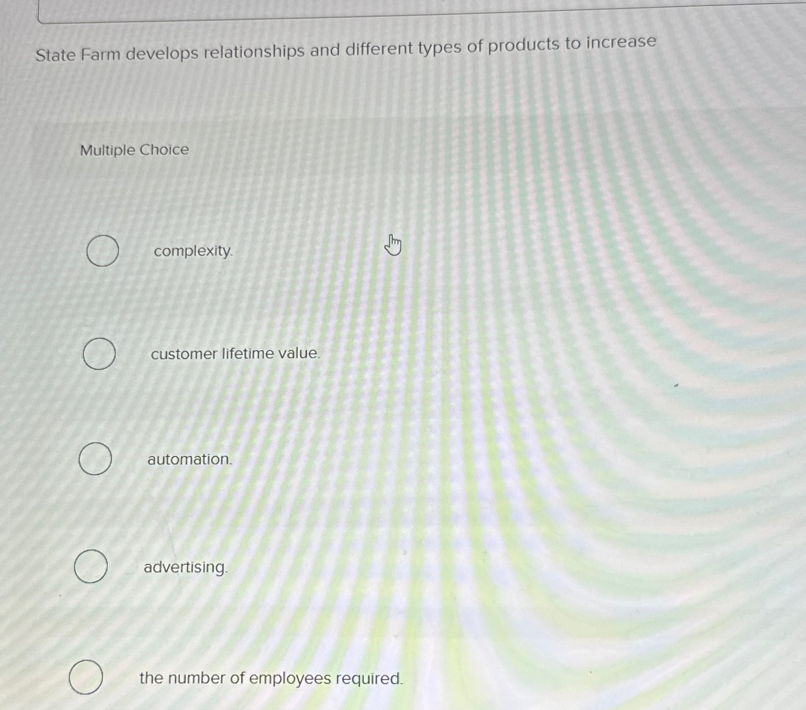 Solved State Farm develops relationships and different types | Chegg.com