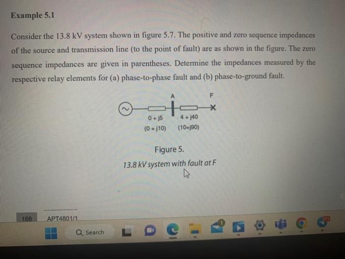 Solved Consider the 13.8kV system shown in figure 5.7. The | Chegg.com