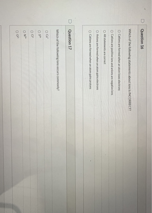 Solved Question 16 Which of the following statements about | Chegg.com