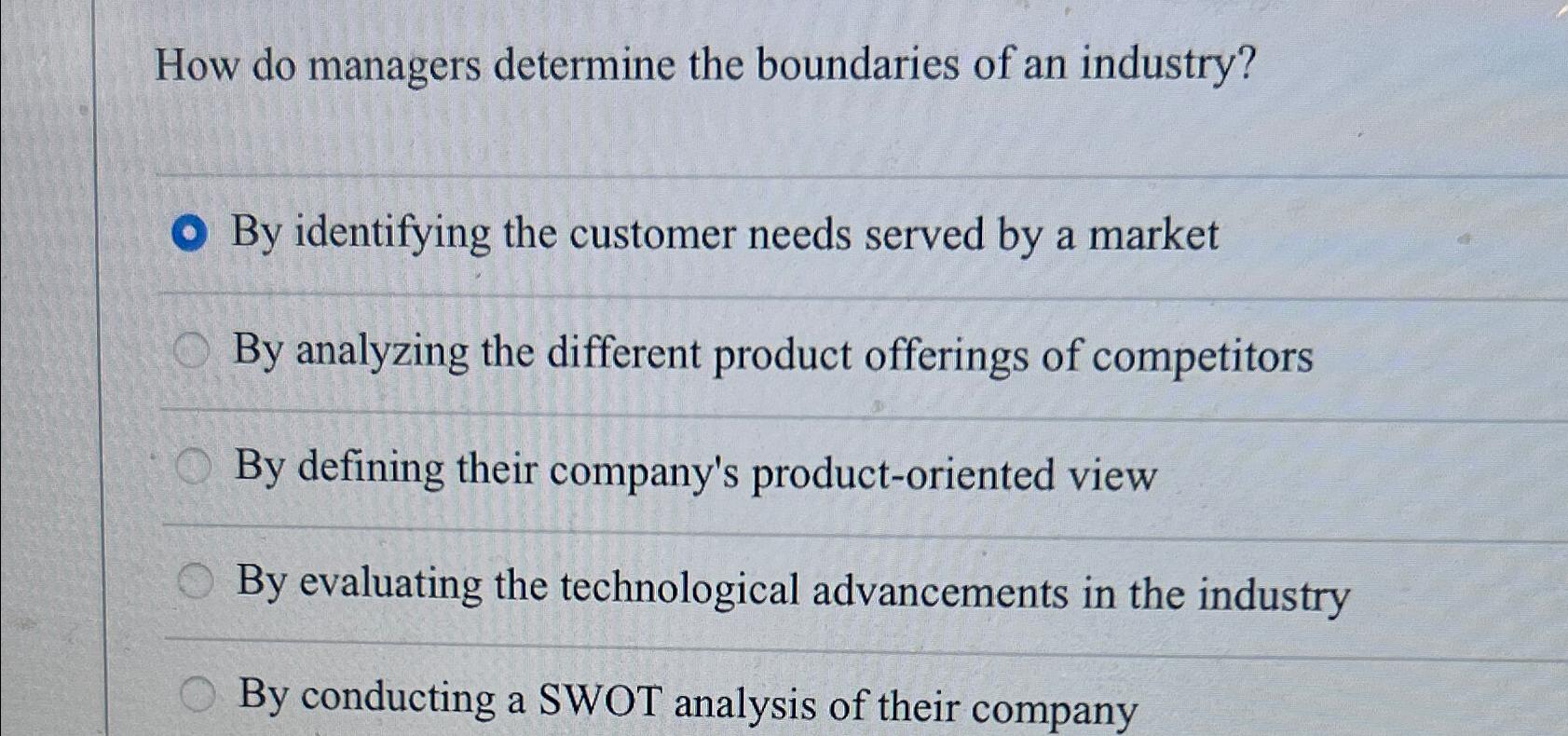 Solved How do managers determine the boundaries of an | Chegg.com