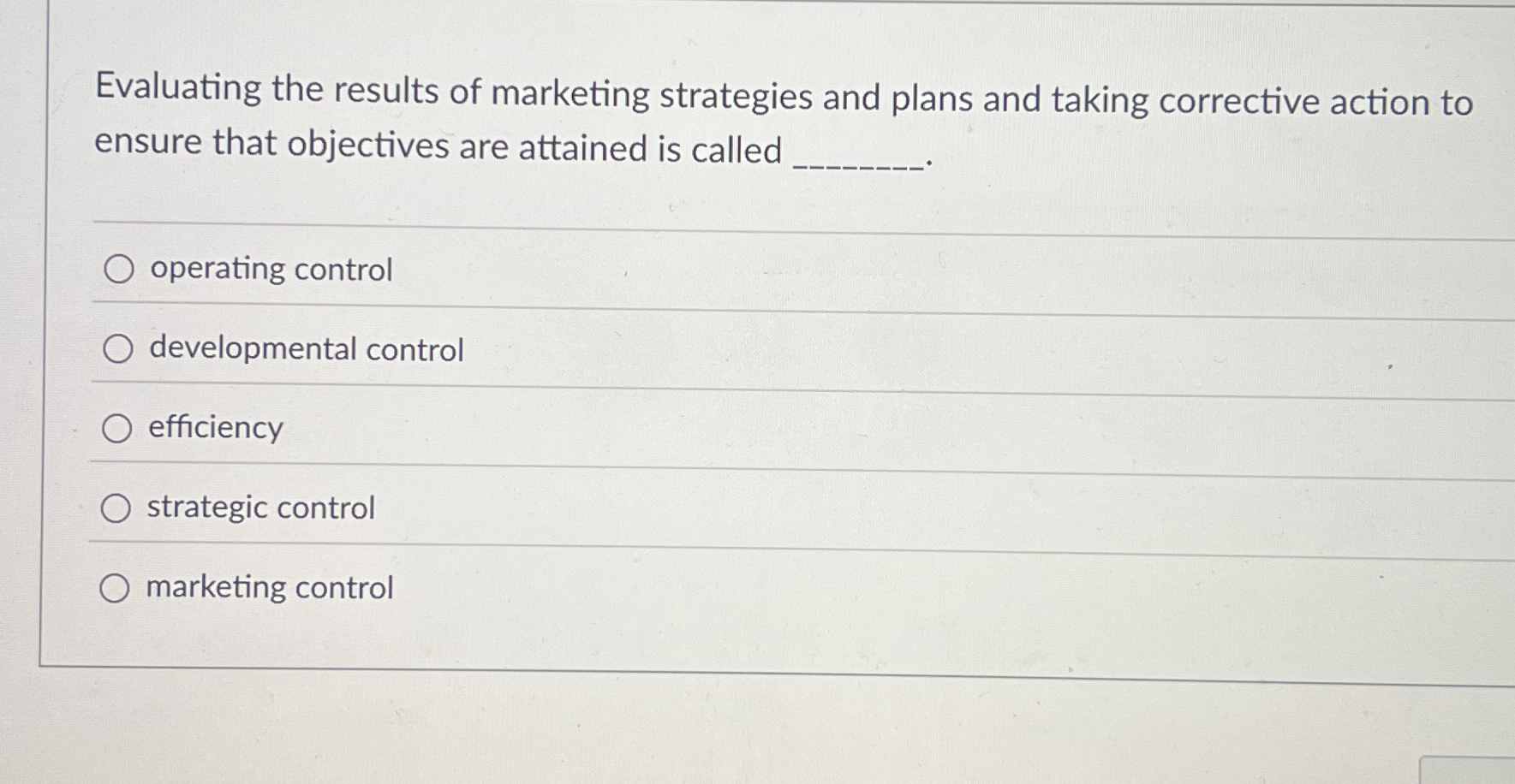 Solved Evaluating the results of marketing strategies and | Chegg.com