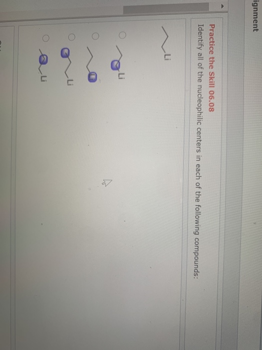 Solved ignment Practice the Skill 06.08 Identify all of the | Chegg.com