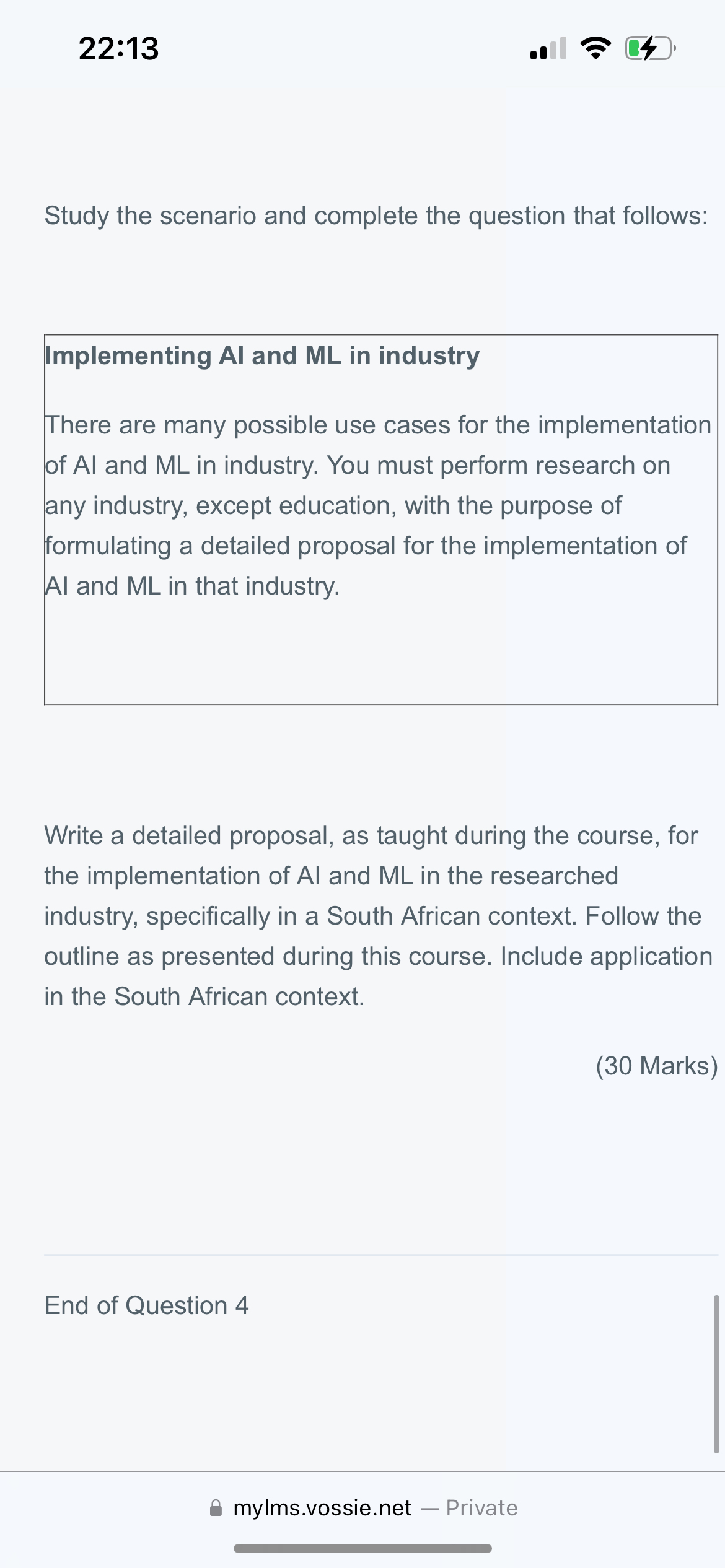 22:13Study the scenario and complete the question | Chegg.com