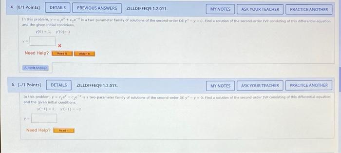 Solved 4 (0/1 Points DETAILS PREVIOUS ANSWERS ZILLDIFFEQ9 | Chegg.com