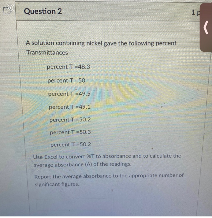 Question 4 2 pts A plot of concentration (C. ppm) vs. | Chegg.com