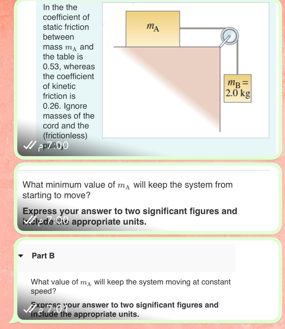 Solved In the the coefficient of static friction between | Chegg.com