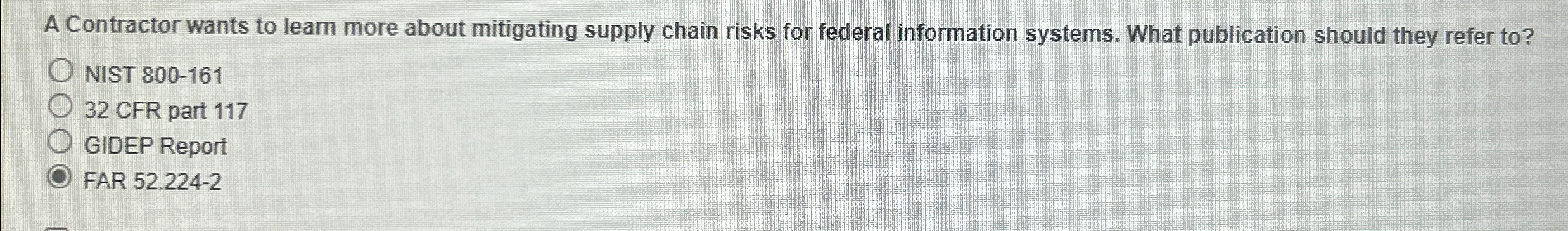 Solved A Contractor wants to learn more about mitigating | Chegg.com