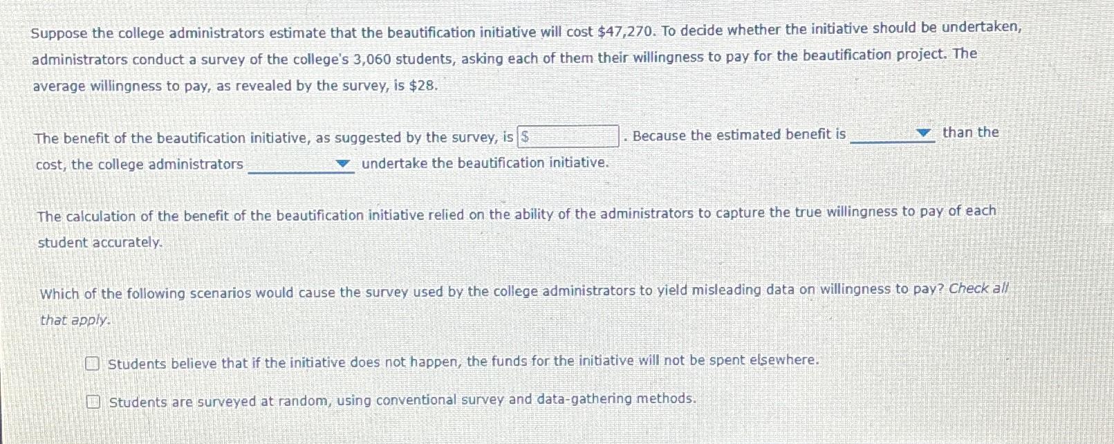 Solved Suppose the college administrators estimate that the | Chegg.com