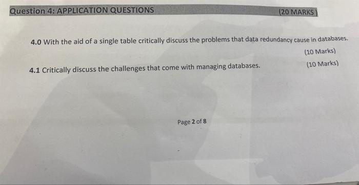 Solved 2.1 Briefly discuss three types of NoSQL databases. | Chegg.com